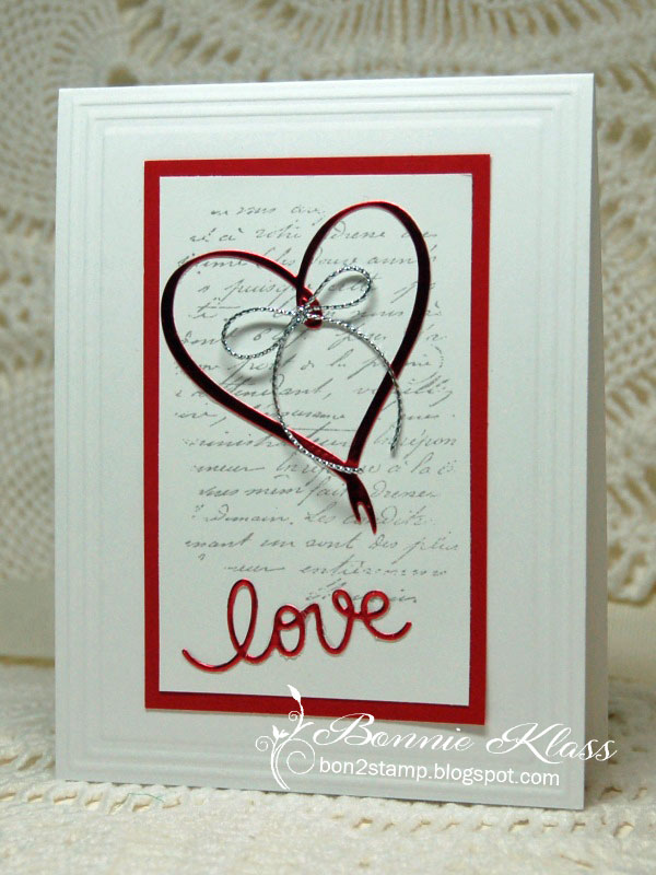 Stamping with Klass: Ribbon Heart