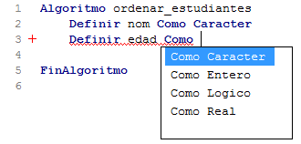 Comandos básicos de Pseint