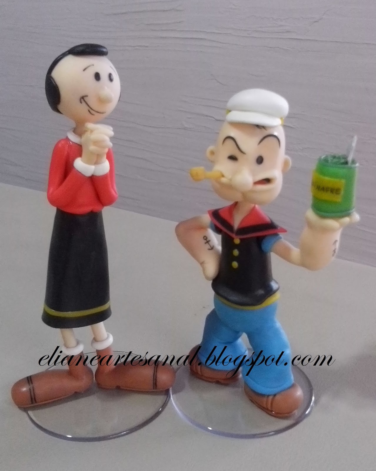 Artesanal: Popeye e Olívia Palito