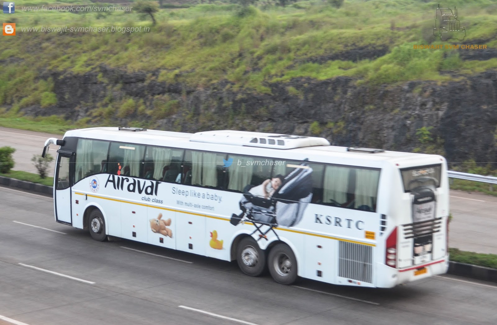 KSRTC Airavat Club Class VOLVO B9R Multiaxle Semi Sleeper | Biswajit ...