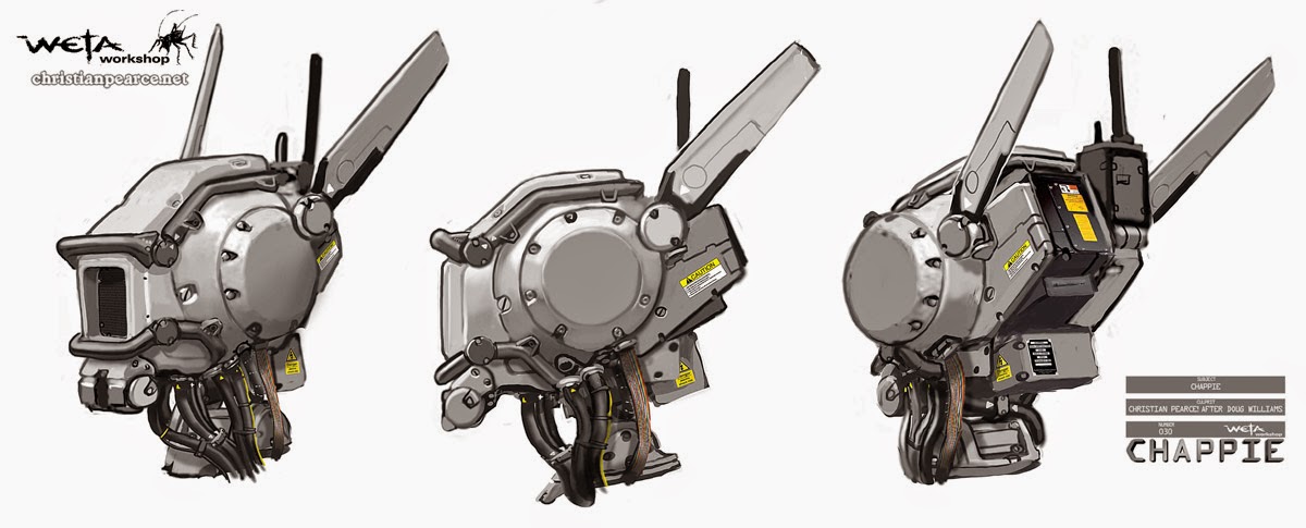 Christian Pearce: Chappie Concept Art - part 1!