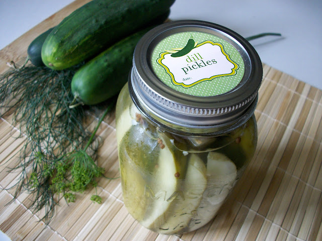 Colorful Adhesive Canning Jar Labels: Pickles Canning Jar Labels for ...