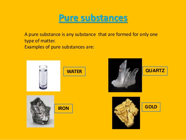 Pure Substance Examples