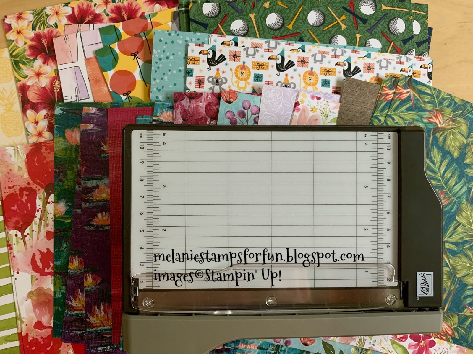 Stamp With Melanie: Mini Paper Trimmer and 6 x 6 Paper Sampler