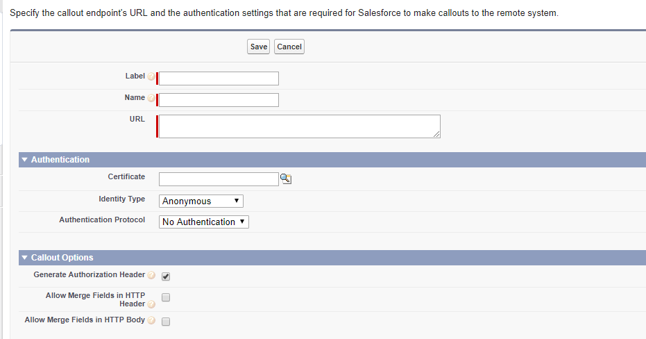 Salesforce Easy Learn: Named Credentials