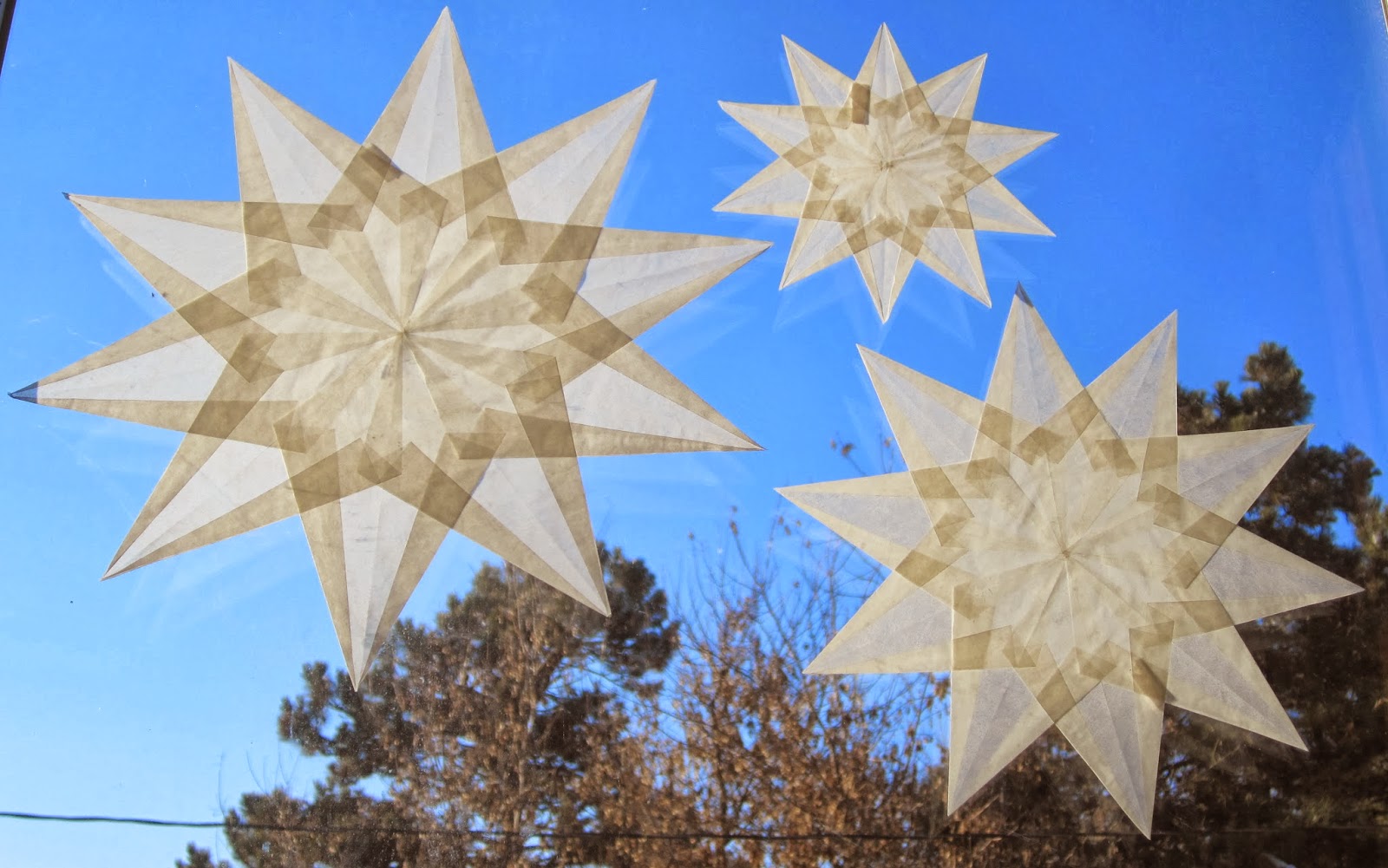 Harvest Moon by Hand: Creative Every Day - Trio of White Window Stars ...