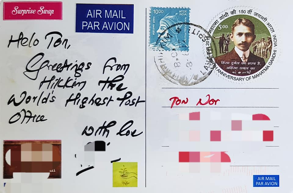 Postcard Traveller: India - Hikkim - worlds highest post office ...