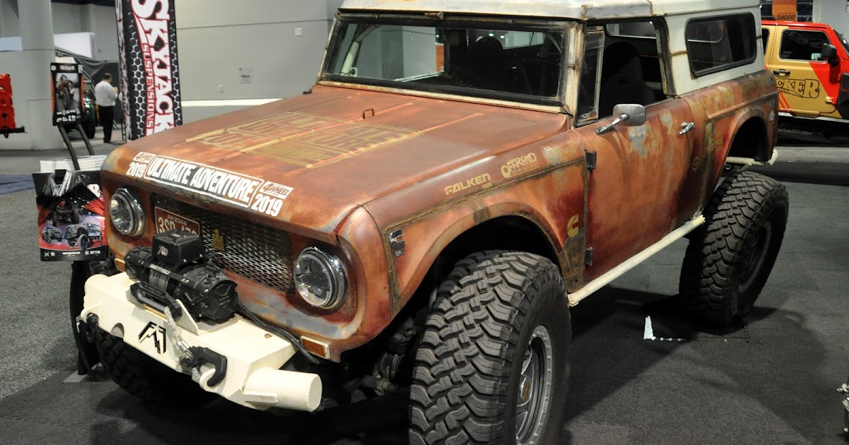 Just A Car Guy: It's rare to see a Scout at SEMA