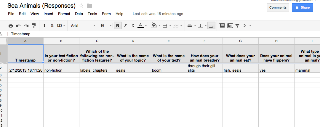 TBT: Google Forms in the Classroom!