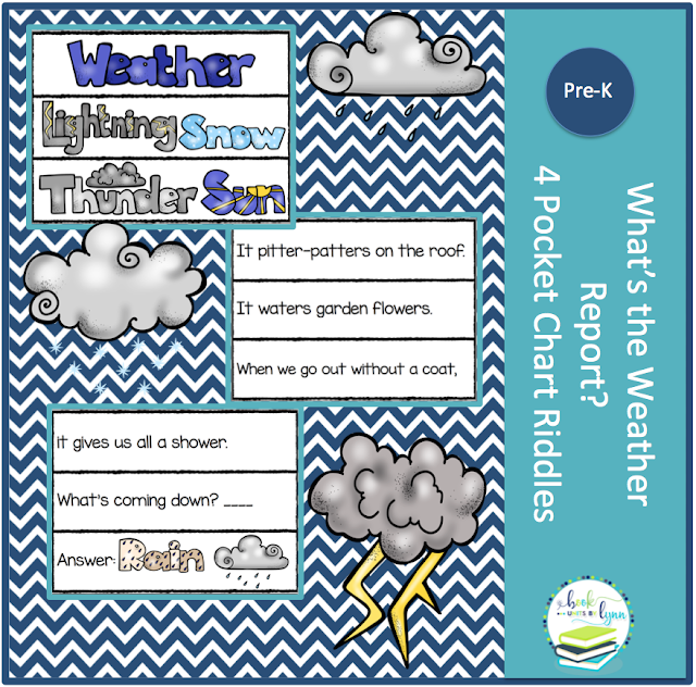 WHAT'S THE WEATHER REPORT? CHART RIDDLES ~ Book Units by Lynn