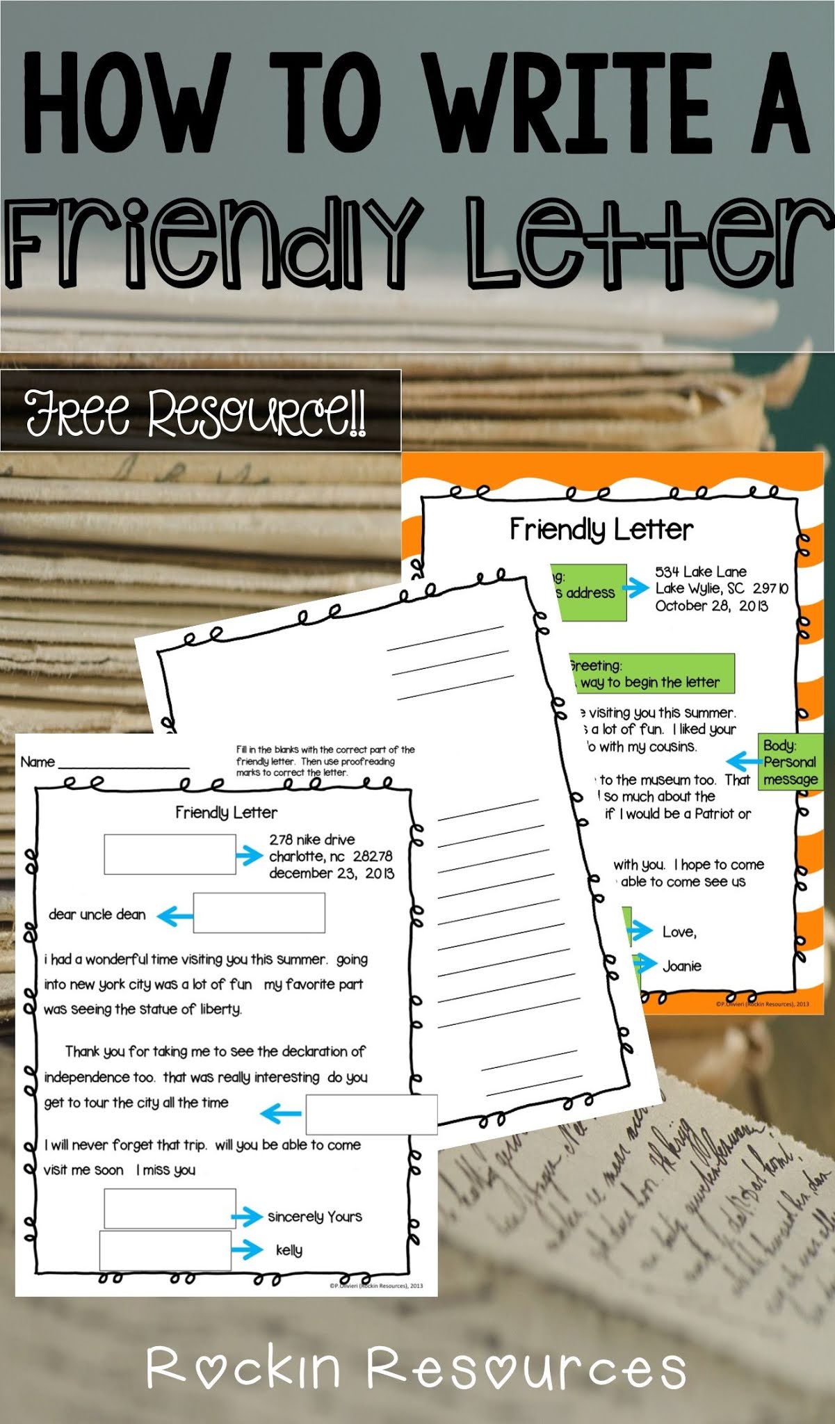 Friendly Letter Format Grade 5 - Birthday Letter