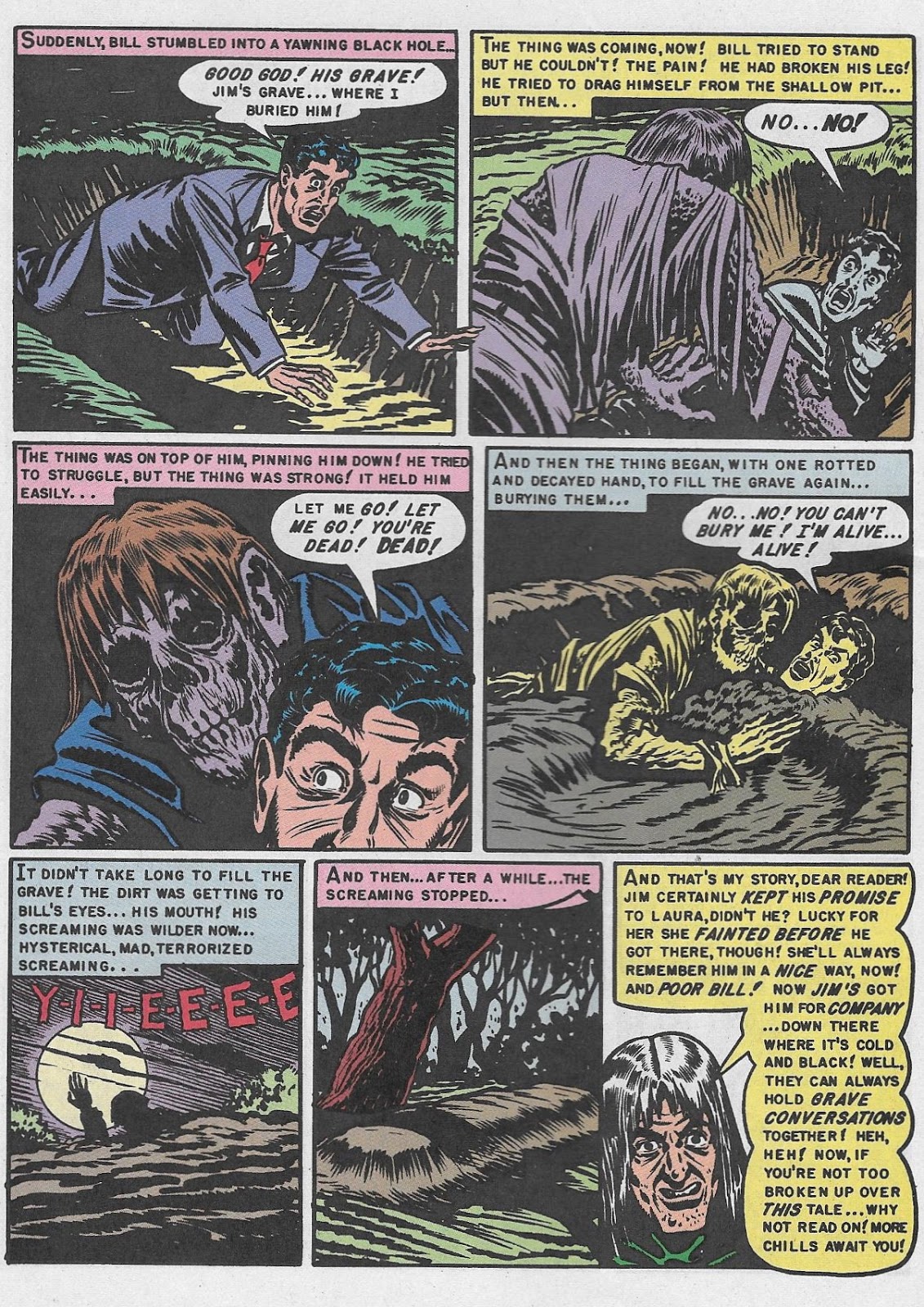 The Cryptic Corridor: "The Thing from the Grave!" - EC Comics