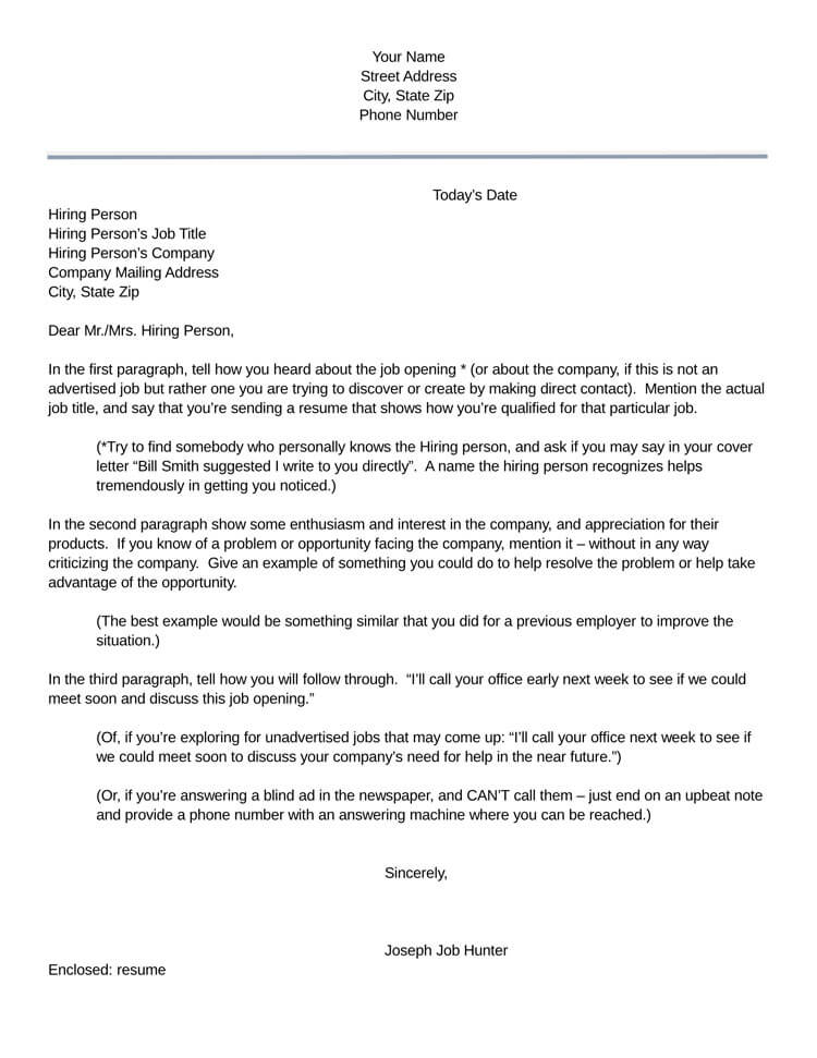 Government Job Cover Letter Template ~ Resume Letter