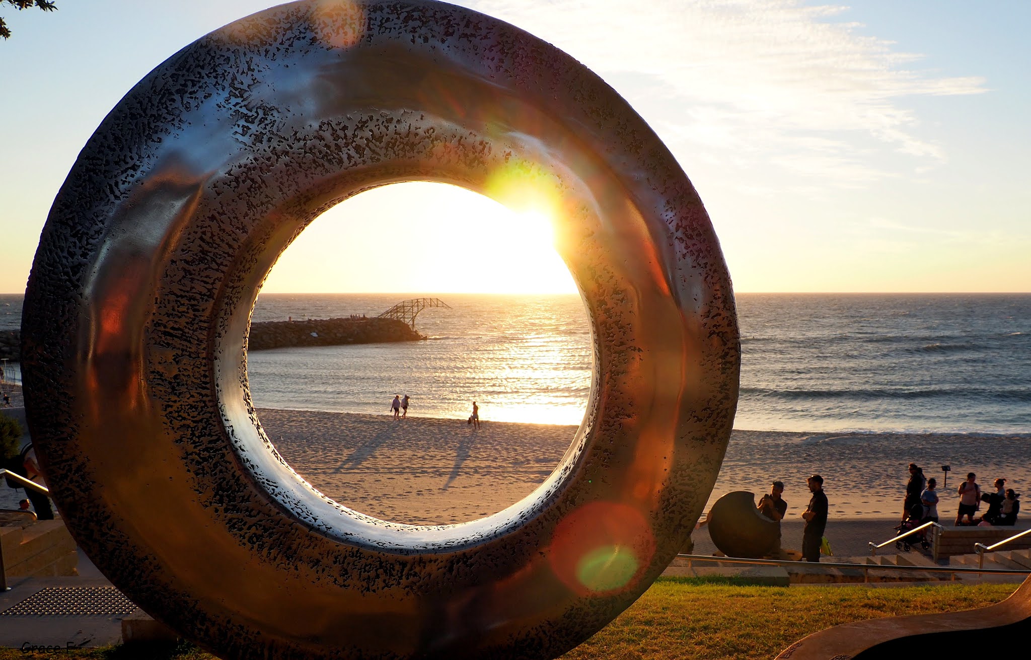 Perth Daily Photo : Sunset sculptures..
