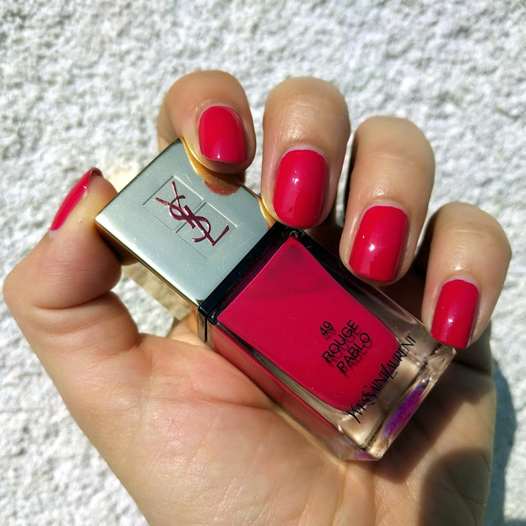 old: shine eye's shiny nails: ysl rouge pablo (spring 2014)