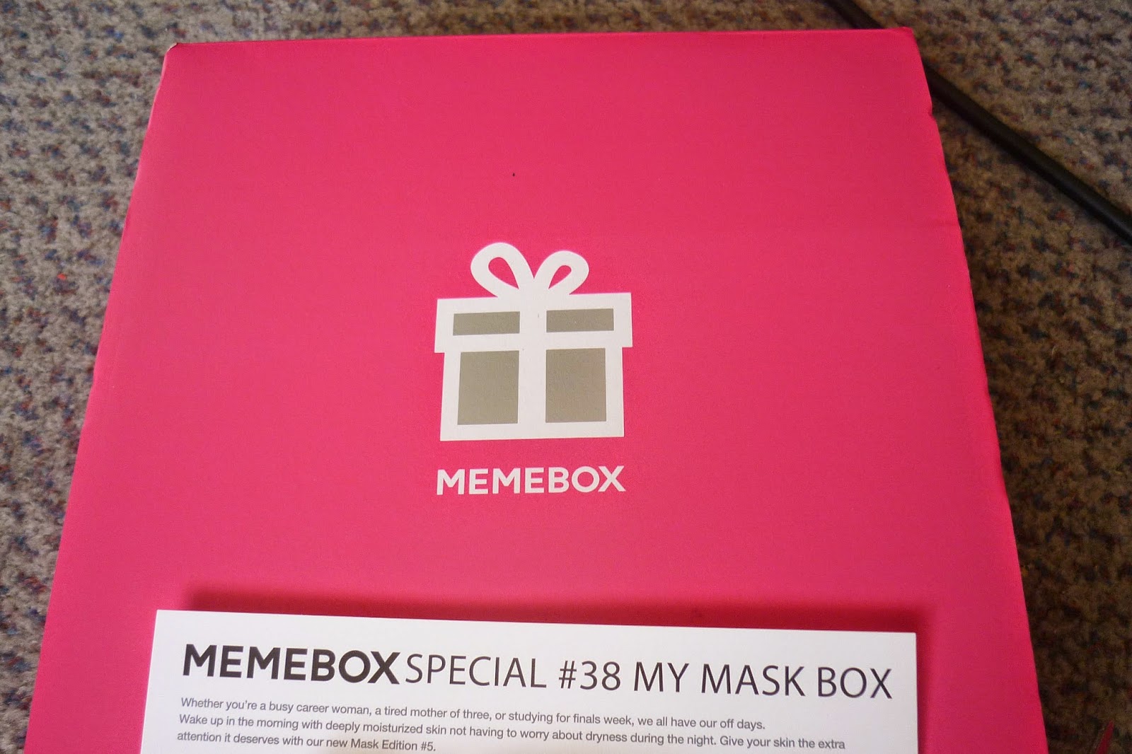 Intrepid Forays and Adventures: Memebox Special #38 My Mask Box (Masks #5)