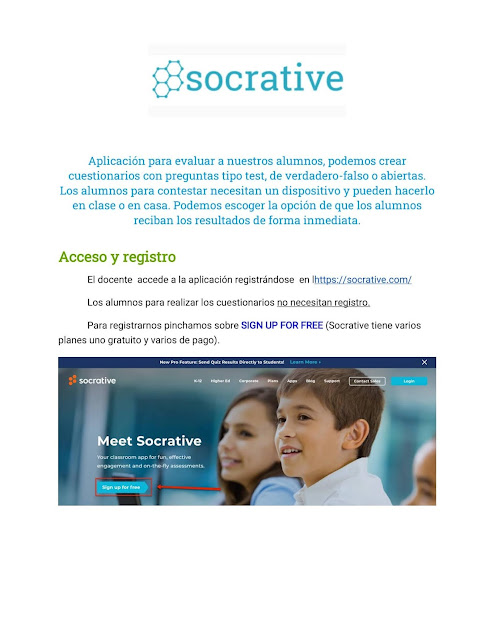 Educación y Tecnología: TUTORIAL DE SOCRATIVE