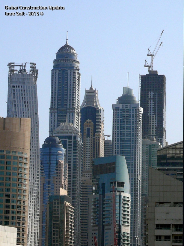 Dubai Constructions Update by Imre Solt: Cayan Tower photos , aka ...