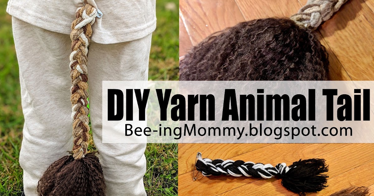 DIY Animal Tail Tutorial using Yarn