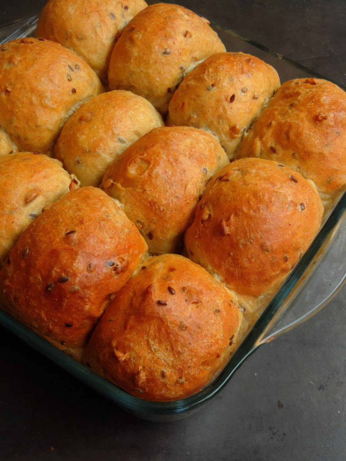 Priya's Versatile Recipes: Vegan Mixed Seeds & Spelt Flour Dinner Rolls