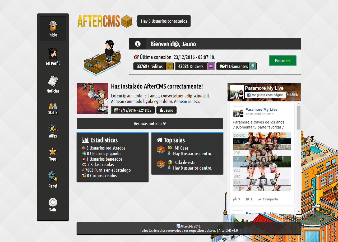 Habbo AFTER CMS - Retro Platformu