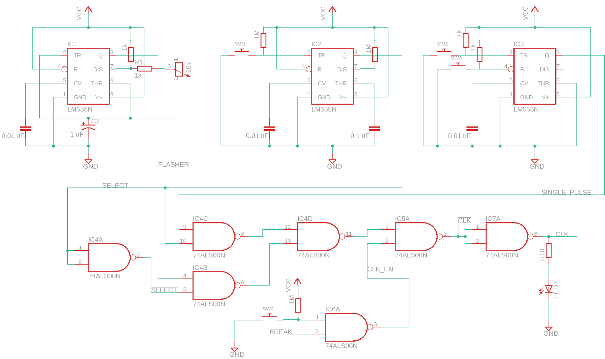 8-Bit Computer: Clock Module with Breakpoints