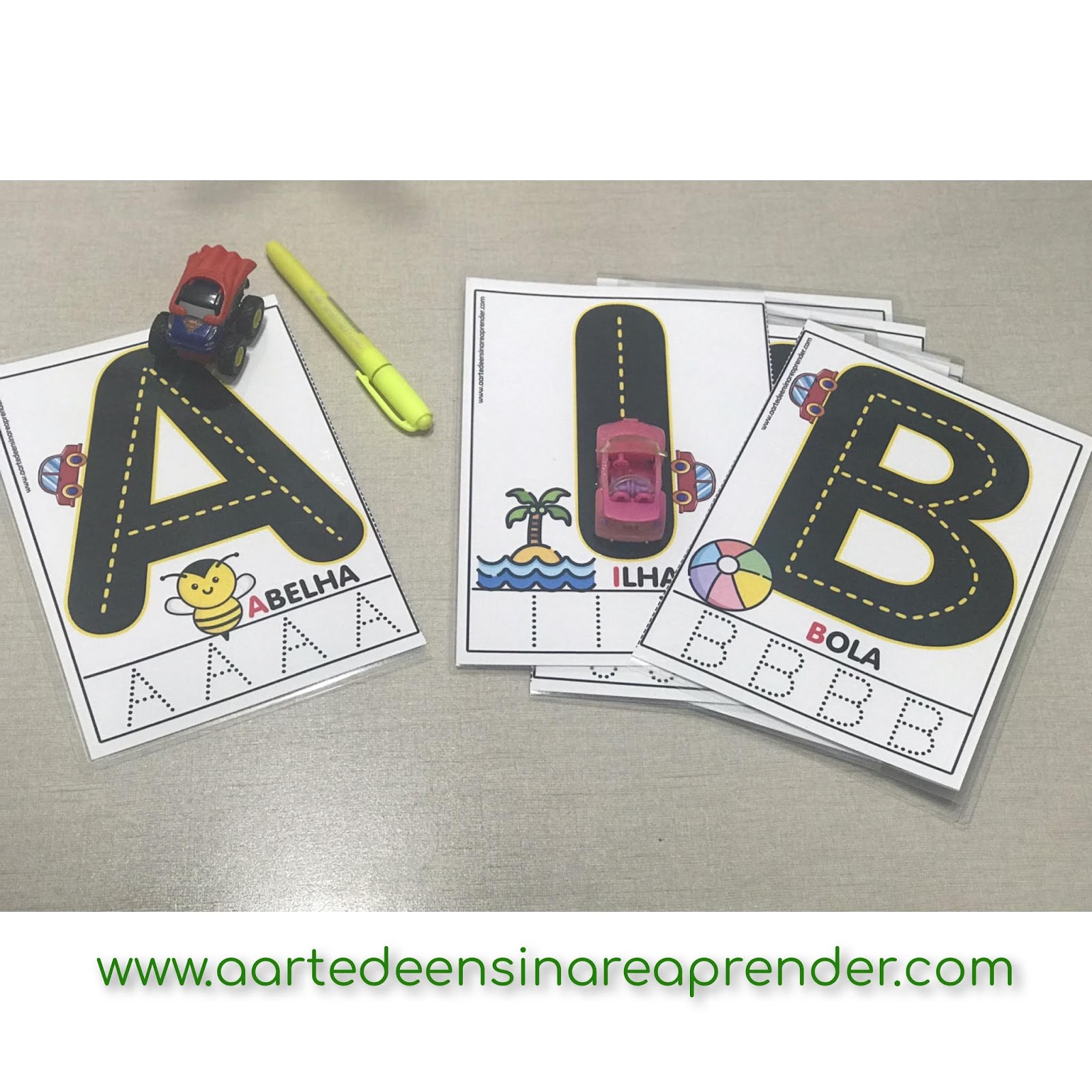 Alfabeto pista - Loja a arte de ensinar e aprender