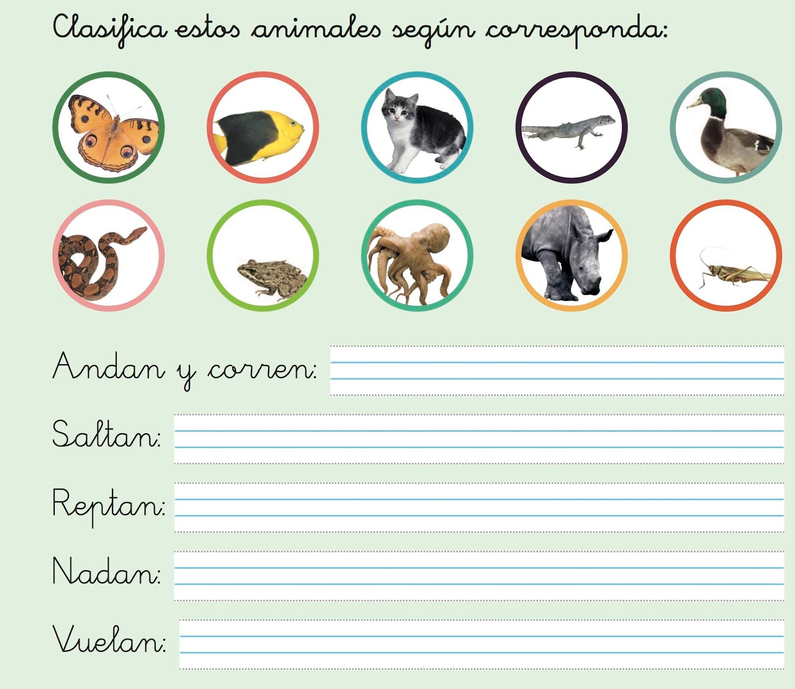 AVERROES: NUESTRO COLE: ¿Cómo se mueven los animales?. 15 de abril