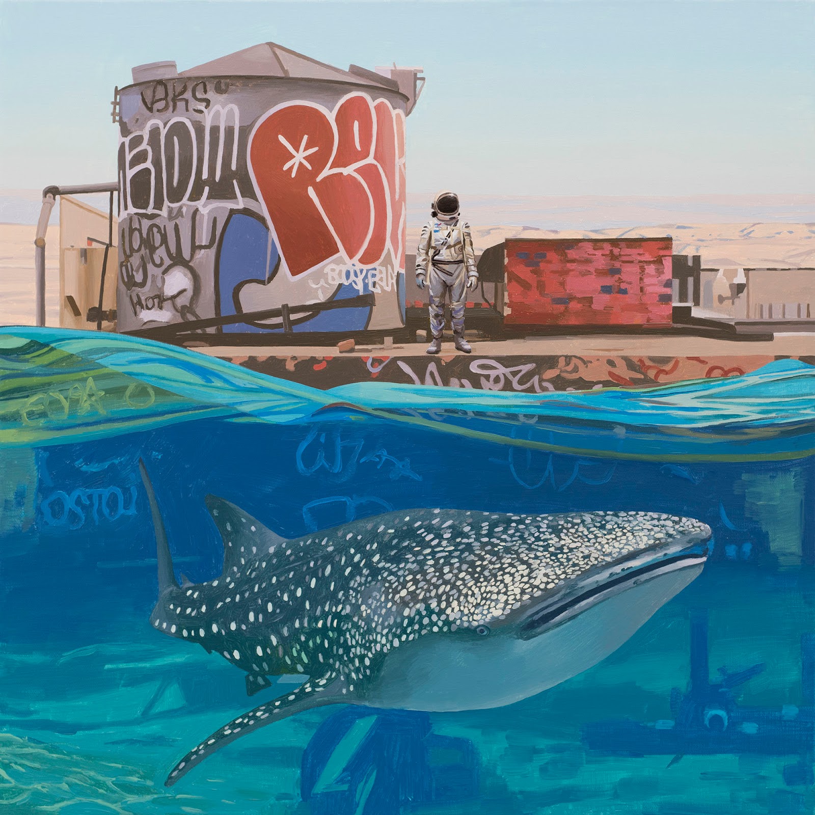INSIDE THE ROCK POSTER FRAME BLOG: Scott Listfield Whale Shark Art ...