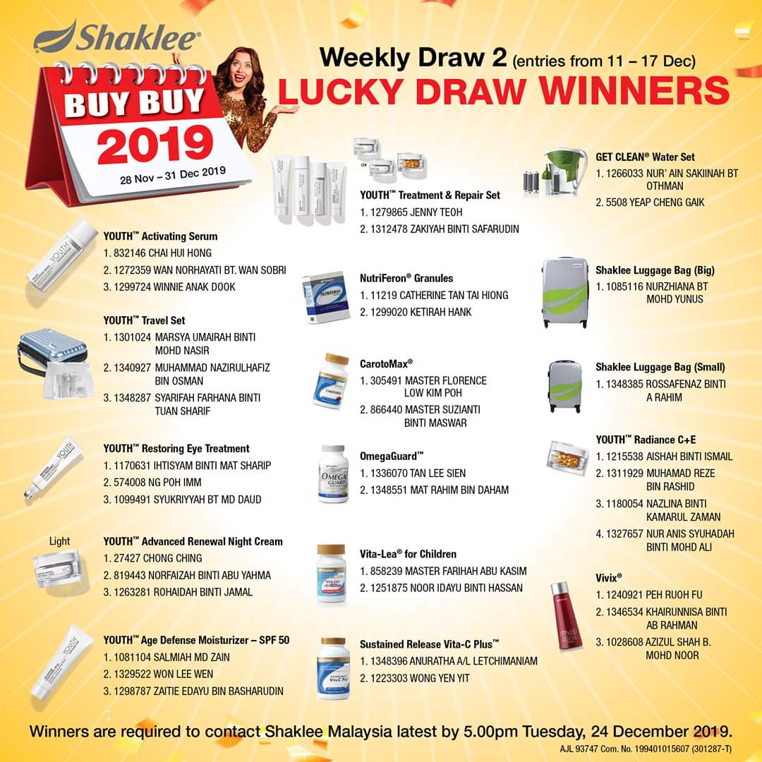 Contoh Ayat Lucky Draw