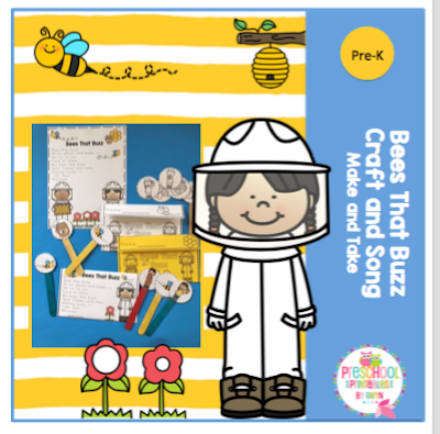 Craft Bees That Buzz "Make and Take Home" ~ Preschool Printables