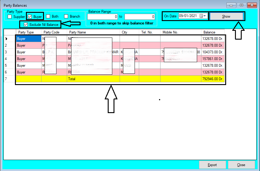 Party Balances Help Guide