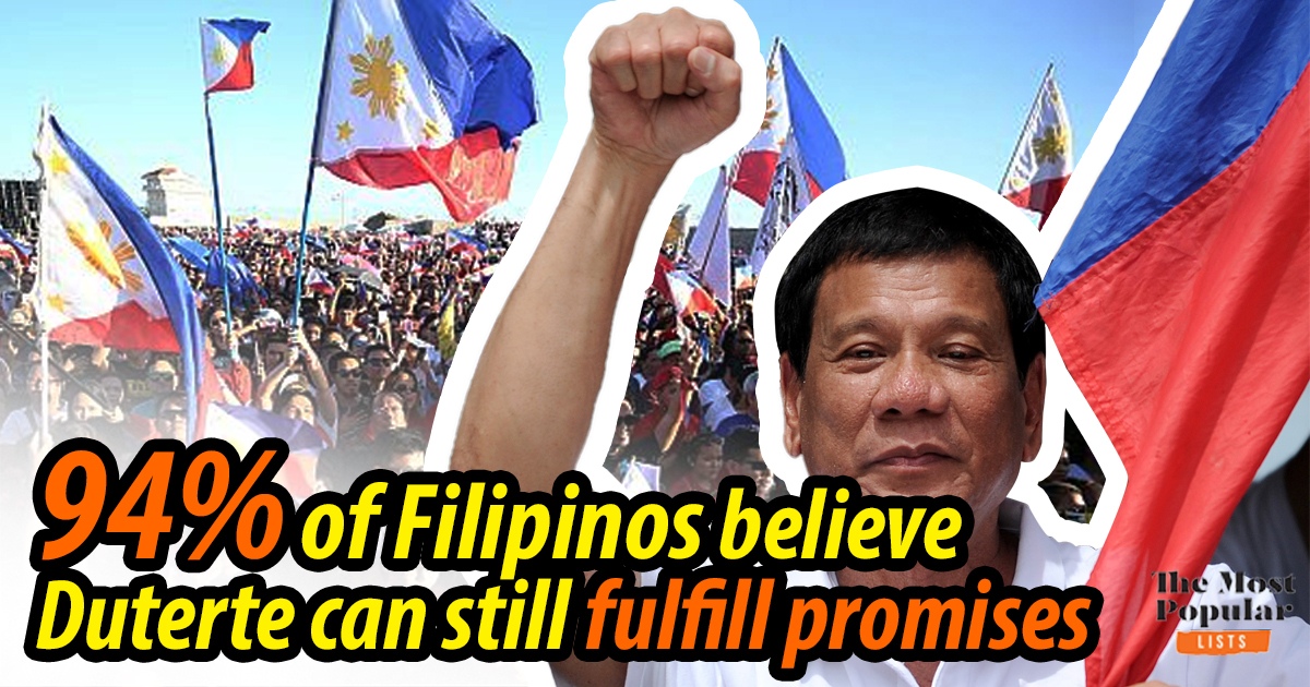 Sws Survey Staggering Number Of Pinoys Still Believe In Duterte The