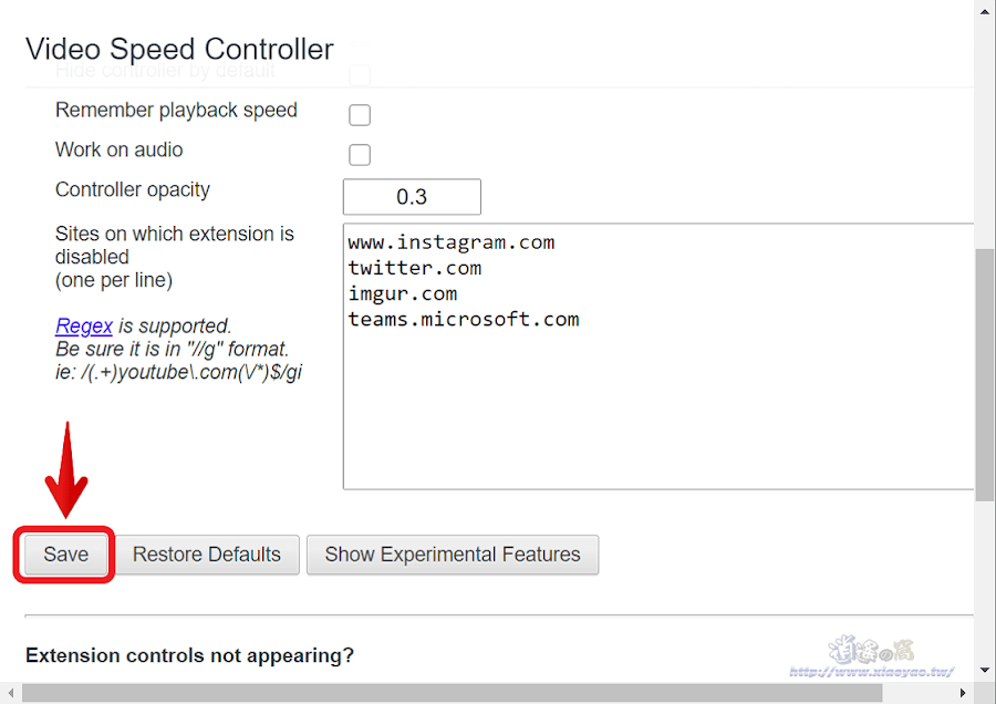 追劇外掛 Video Speed Controller 用快捷鍵調整播放速度、自訂快/倒轉秒數(擴充功能)