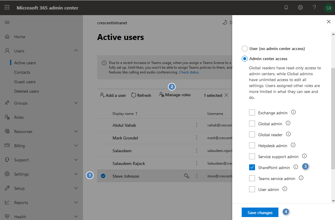 How to Assign User to SharePoint Online Administrator Role in Office ...