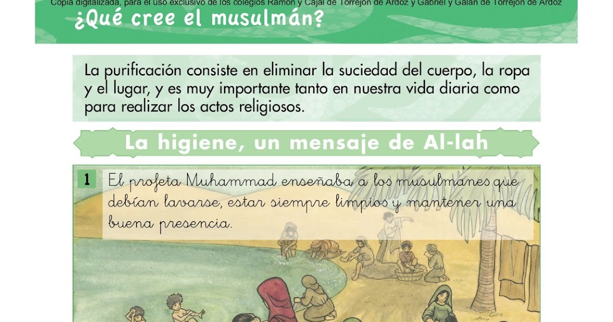 La clase de Religión Islámica: SEGUNDO