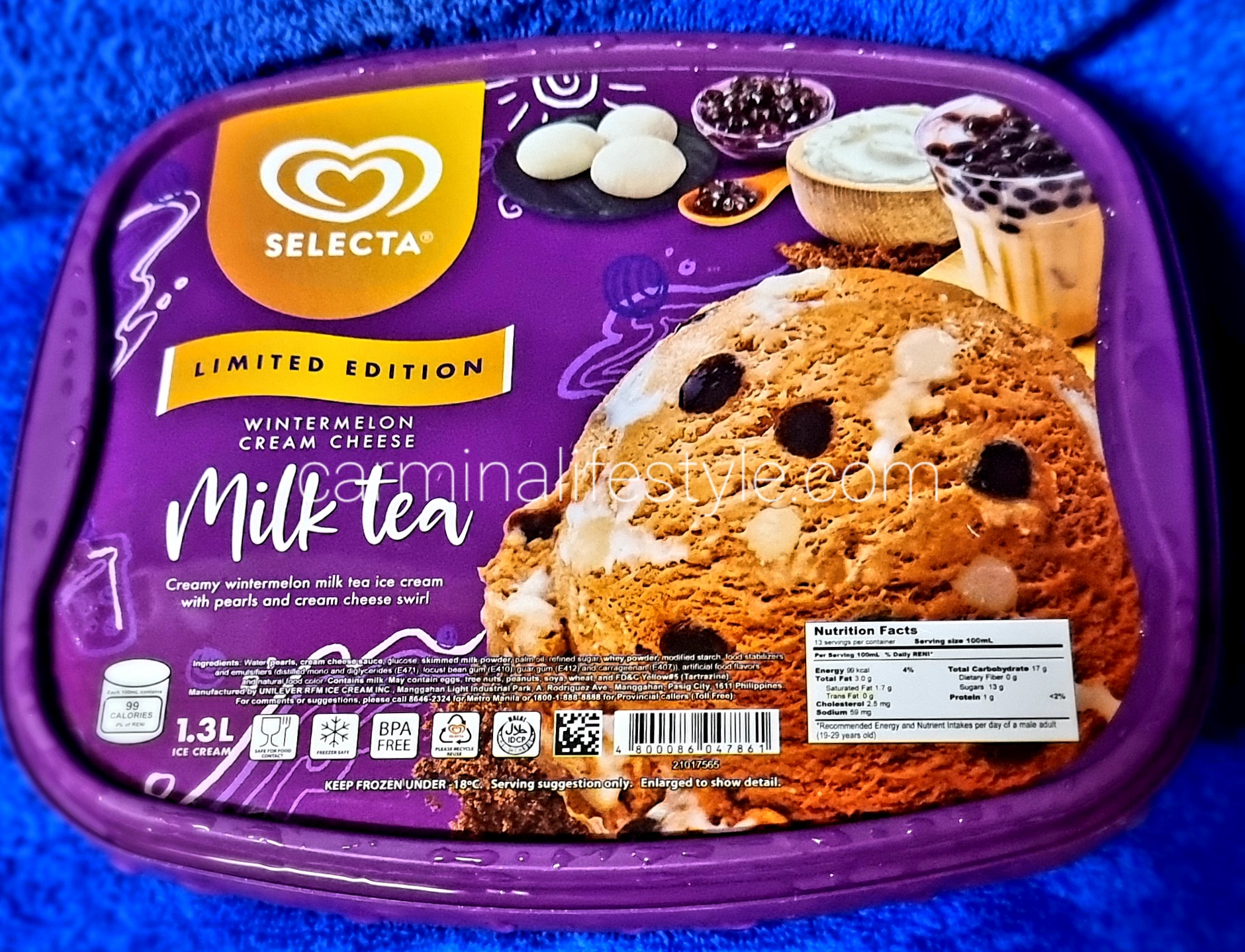 Selecta Limited Edition Milk Tea with Cream Cheese Ice-Cream