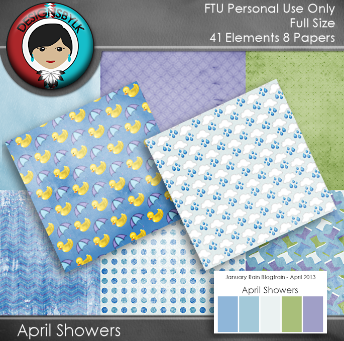 Designs by LK: Freebie :: JRBT April Showers