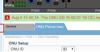 Opnet-OLT ONU configuration