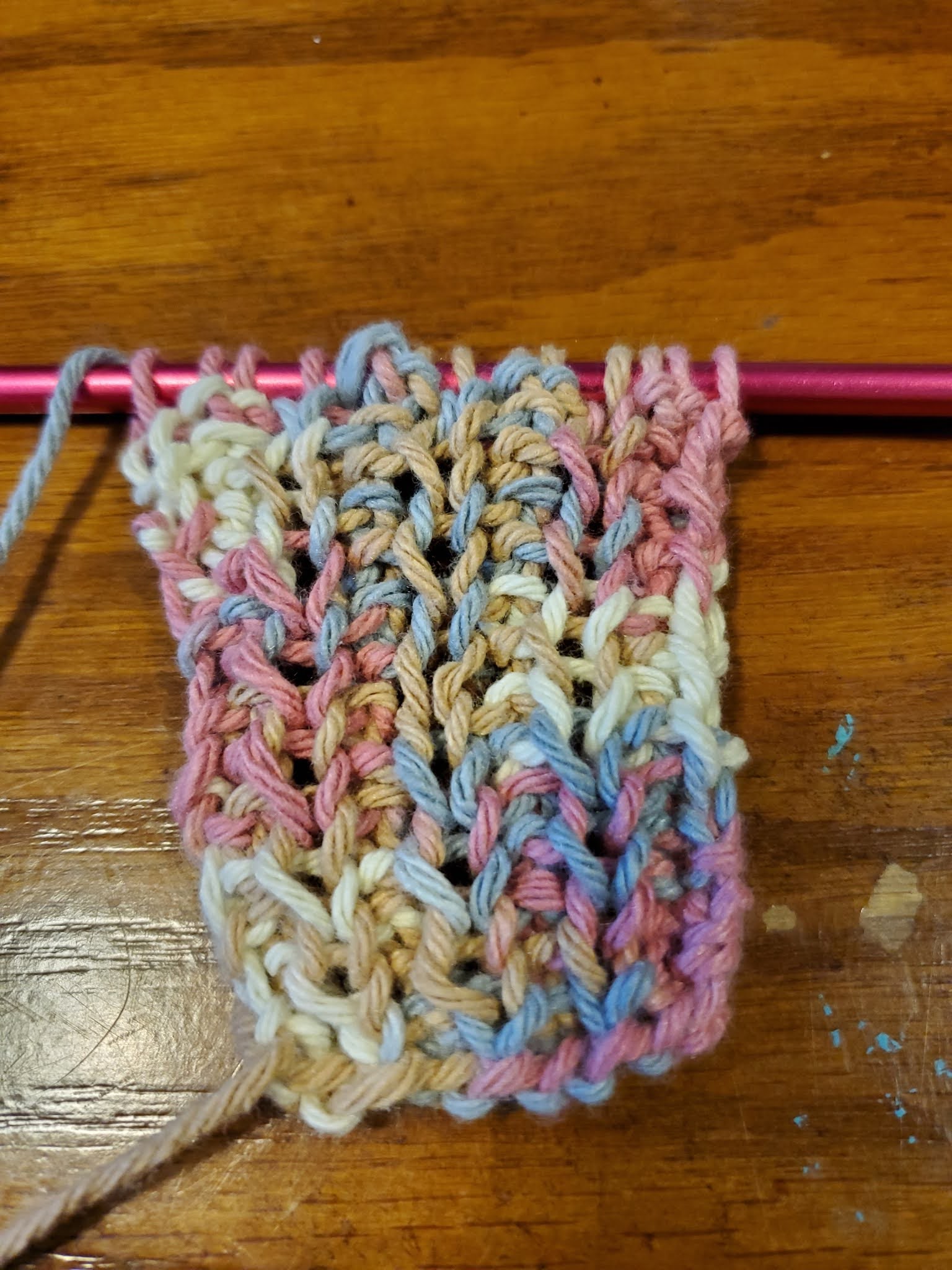 Zig Zag Ribbed Pattern Stitch