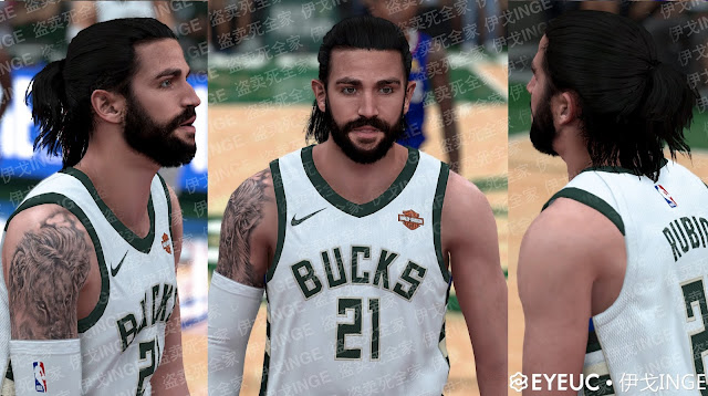 NBA 2K20 Ricky Rubio Cyberface by INGE