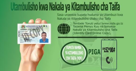Importance Of NIDA National Identity Card | Umuhimu Wa Kitambulisho Cha ...