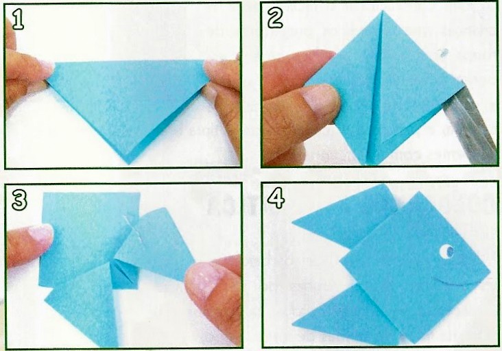 Peixinhos feitos com origami | Pra Gente Miúda