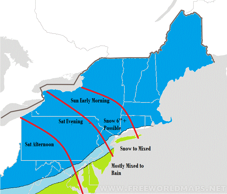 Weather Willy's Weather: Wed Morning: Map for Weekend Storm