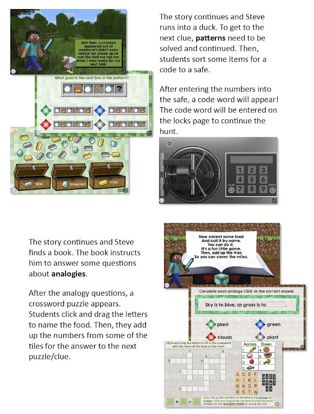 Rockin' Teacher Materials: Mission: Minecraft Digital Escape Room