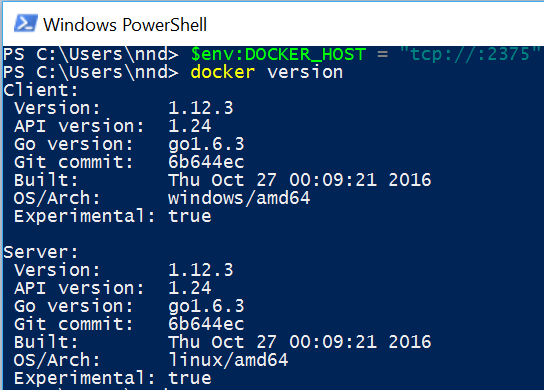 Darth Nunix: Docker for Windows: 2 daemons enter in a bar