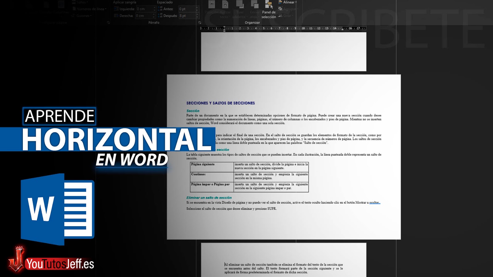 Como Poner en Horizontal Solo Una Hoja en Word