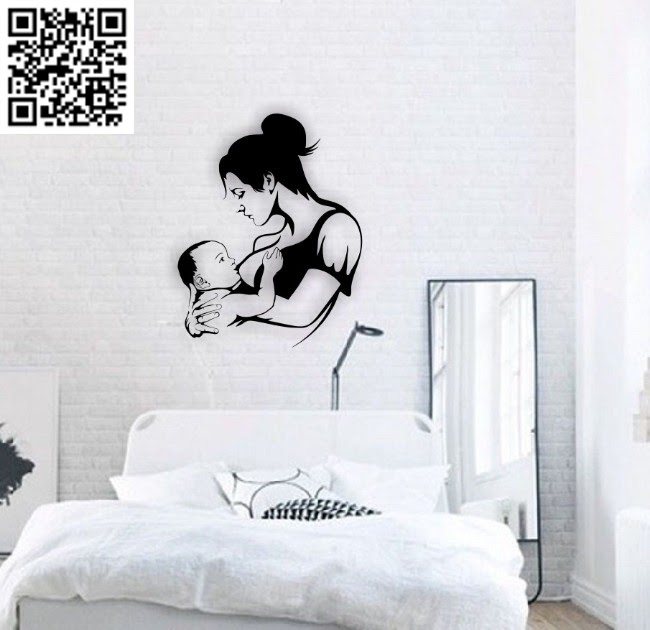 Mother and baby E0014842 file cdr and dxf free vector download for ...