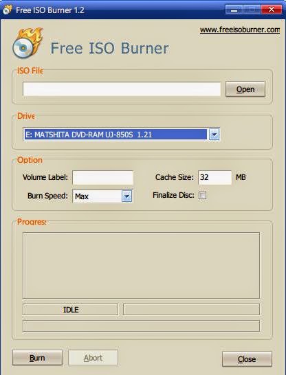 Free ISO Burner - Phần mềm ghi file ISO miễn phí hiệu quả