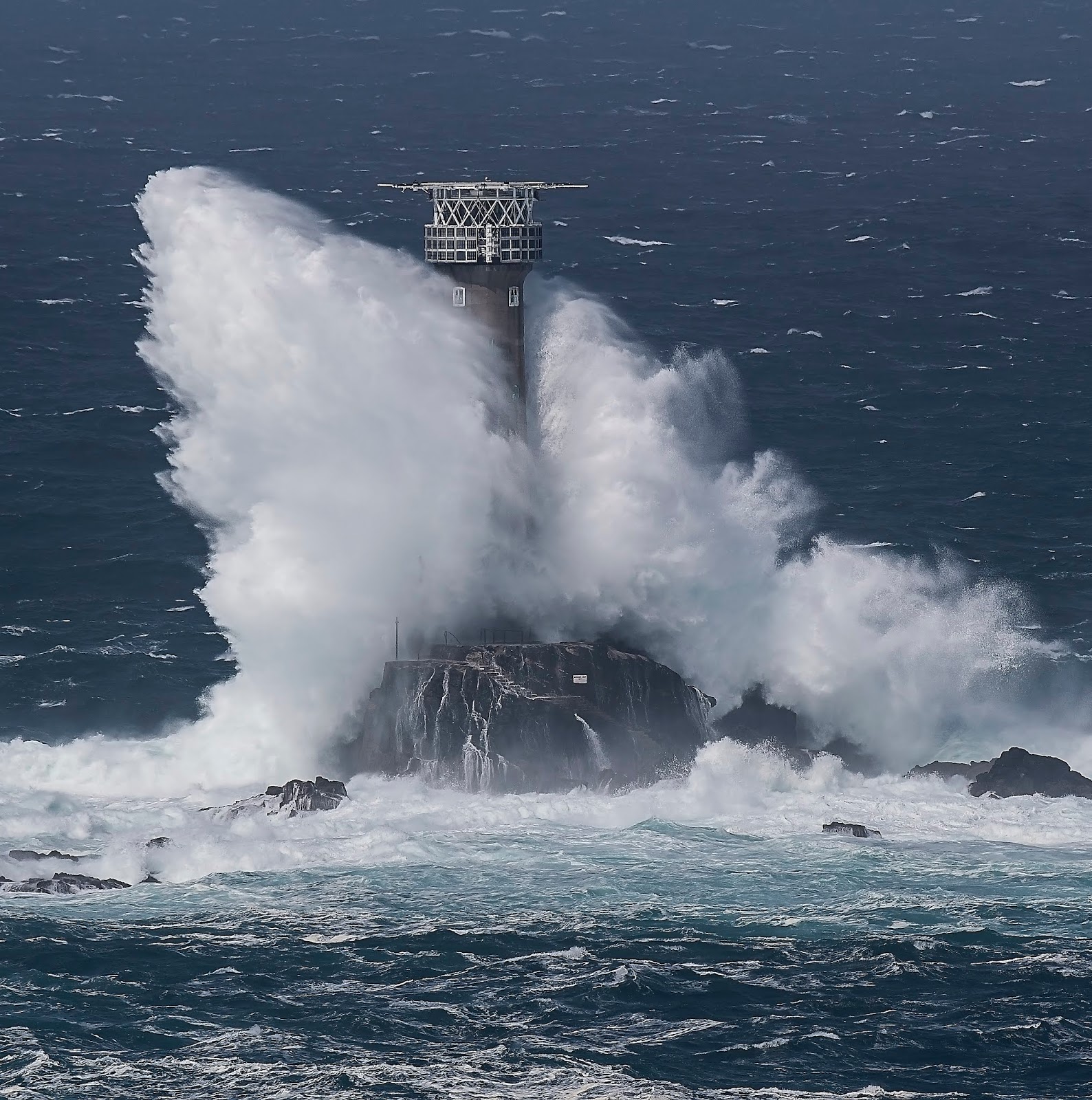 Alan James Photography : Summer storm over the Longships Lighthouse